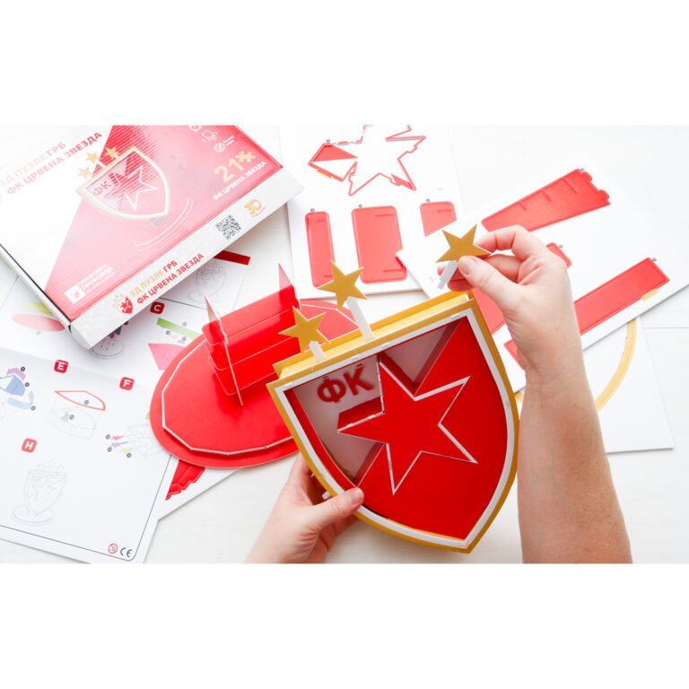 3D Puzzle Grb FK Crvena Zvezda | Shopito.rs
