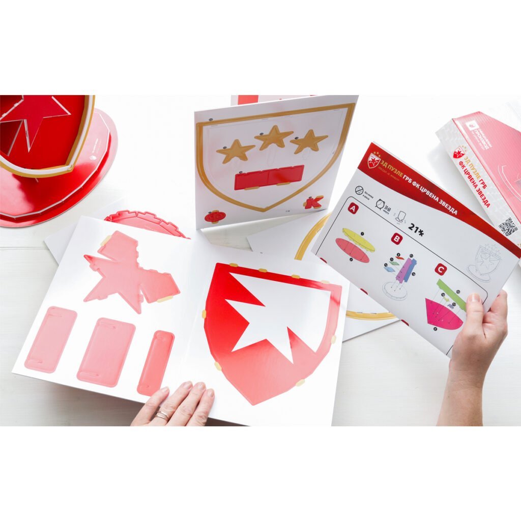 3D Puzzle Grb FK Crvena Zvezda | Shopito.rs